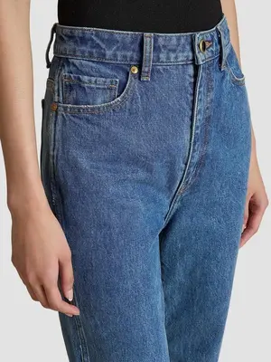 Khaite Danielle Mid-rise Straight-leg Jeans - Boone