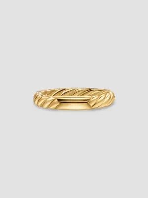 David Yurman Dy Mercer Pavé Band Ring In 18k Yellow