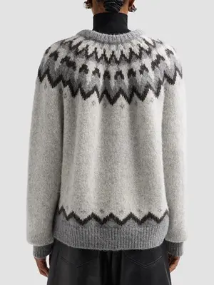 NILI LOTAN Alan Fair Isle Alpaca-wool Blend Sweater