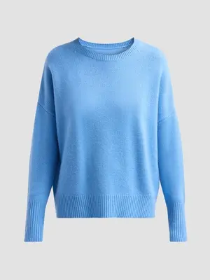 LISA YANG Mila Cashmere Relaxed-fit Sweater - Azure