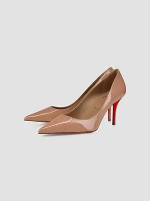 CHRISTIAN LOUBOUTIN Miss Z 80mm Patent Leather Pumps - Blush