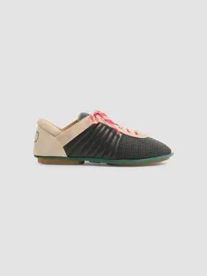 Valentino Garavani Strikie Sneakers In Perforated Nappa And Suede - Black