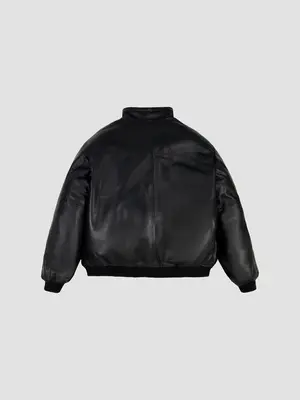 AVIREX Leather Track Jacket