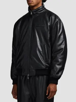 AVIREX Leather Track Jacket