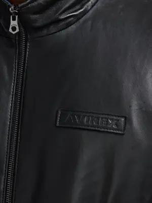 AVIREX Leather Track Jacket