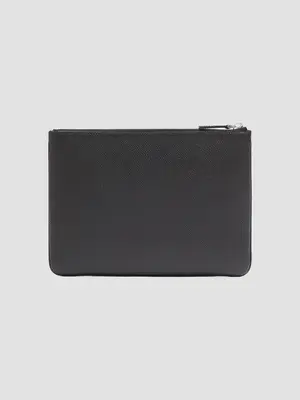 Valentino Garavani Vlogo Signature Grainy Calfskin Pouch