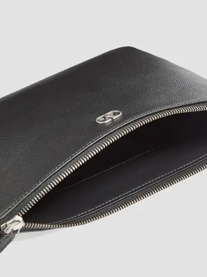Valentino Garavani Vlogo Signature Grainy Calfskin Pouch