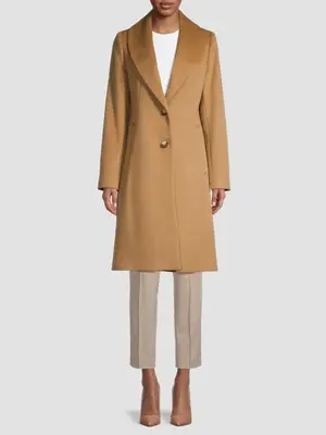 Sofia Cashmere Wool-blend Coat - Camel