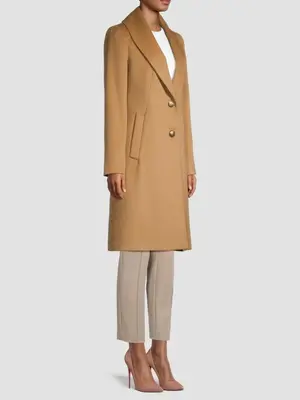 Sofia Cashmere Wool-blend Coat - Camel