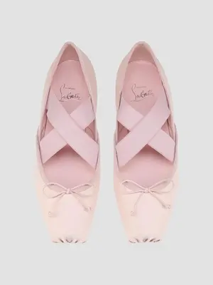 CHRISTIAN LOUBOUTIN Cassiasticina Satin Ballerinas