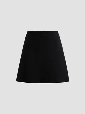 LISA YANG Clare Cashmere A-line Miniskirt - Black