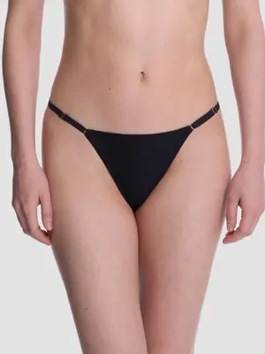 Natori Verge Adjustable String Thong - Black