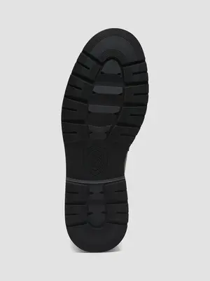 POLLINI Leather Lug-sole Penny Loafers