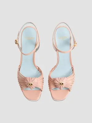 Valentino Garavani Sandal Royal 115mm Platform Sandals In Kidskin - Beige