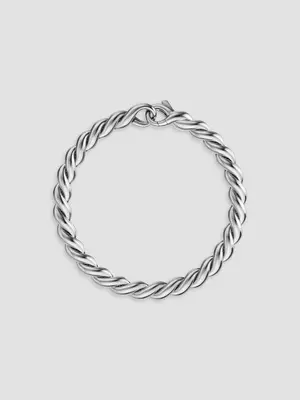David Yurman Sculpted Cable Chain Bracelet In Sterling 5.7mm