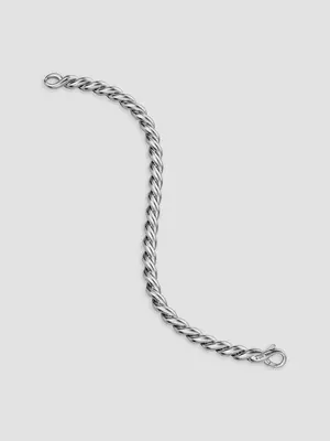 David Yurman Sculpted Cable Chain Bracelet In Sterling 5.7mm