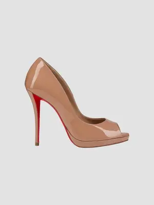 CHRISTIAN LOUBOUTIN Lady Z 120mm Patent Leather Pumps - Blush