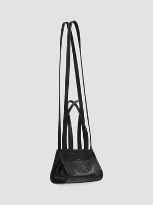 TELFAR Small Pebble Leather Carry Bag - Black