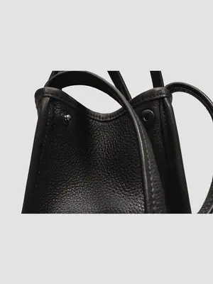 TELFAR Small Pebble Leather Carry Bag - Black