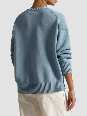 Polo Ralph Lauren Polo Bear Oversize Cotton Sweater - Blue Note