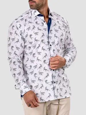 MACEOO Fibonacci Marthyr Cheetah Shirt