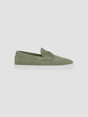 CHRISTIAN LOUBOUTIN Chambeliboat Leather Loafers - Haiiro