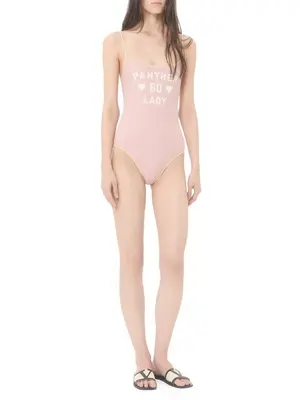 Valentino Garavani Printed Lycra One-piece Swimsuit