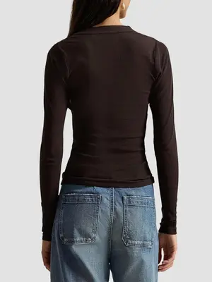 Polo Ralph Lauren Crepe Ribbed Henley