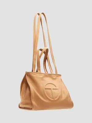 TELFAR Medium Carry Logo Leather Bag