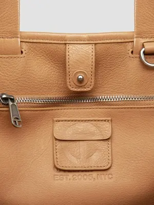 TELFAR Medium Carry Logo Leather Bag
