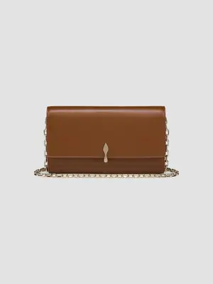 CHRISTIAN LOUBOUTIN Bettina Chain Wallet - Cuoio