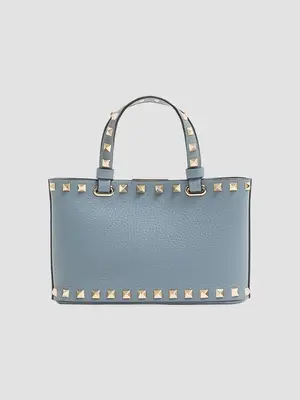 Valentino Garavani Rockstud Mini Shopping Bag In Grainy Calfskin