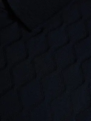 SAKS FIFTH AVENUE Geometric Cotton Polo Shirt