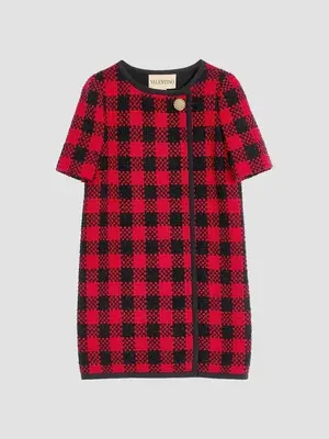 Valentino Garavani Damier Tweed Short Dress