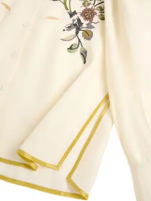Valentino Garavani Embroidered Linen Shirt