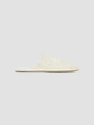 Gabriela Hearst Bristol Cashmere-alpaca Slippers - Ivory