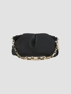 CHRISTIAN LOUBOUTIN Eva Small Leather Shoulder Bag - Black