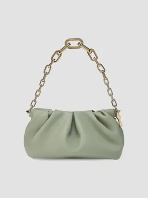 CHRISTIAN LOUBOUTIN Eva Small Leather Shoulder Bag - Haiiro