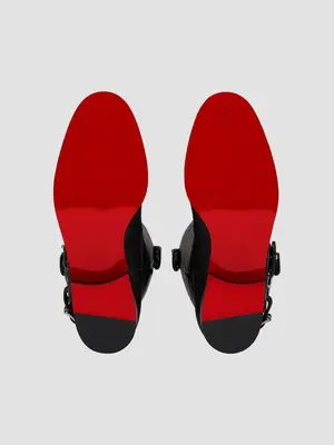 CHRISTIAN LOUBOUTIN Dianouchette Botta Leather Boots - Black