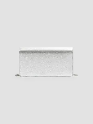 Valentino Garavani Vlogo Signature Mini Shoulder Bag In Laminated Grainy Calfskin