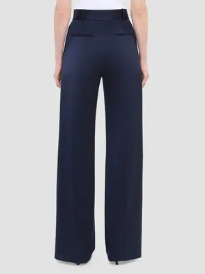 Another Tomorrow Wide Leg Suit Pants