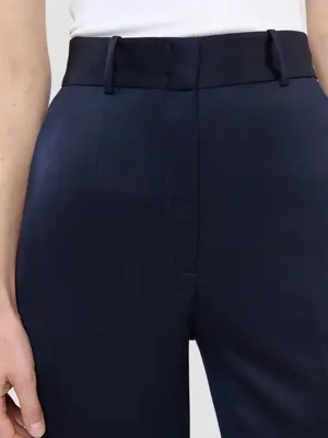 Another Tomorrow Wide Leg Suit Pants