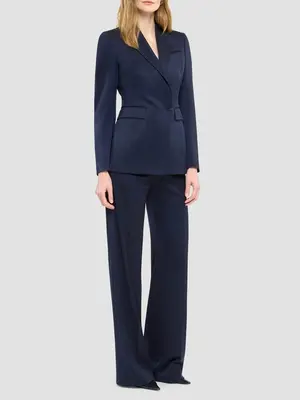 Another Tomorrow Wide Leg Suit Pants