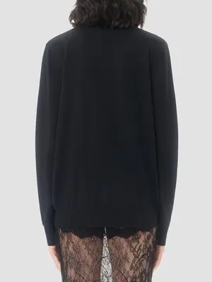 Valentino Garavani Embroidered Wool Jumper - Black
