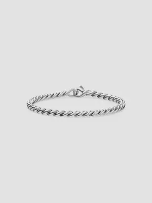 David Yurman Sculpted Cable Chain Bracelet In Sterling 3.7mm
