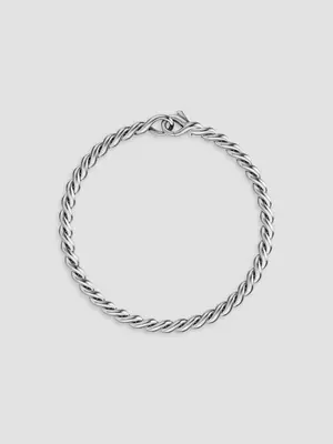 David Yurman Sculpted Cable Chain Bracelet In Sterling 3.7mm