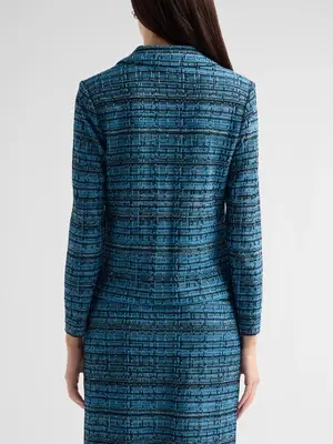 Ming Wang Tweed Knit Jacket