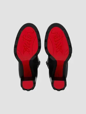 CHRISTIAN LOUBOUTIN Dianouchette 100mm Leather Lug Booties