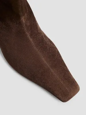 Khaite Ona 55mm Suede Ankle Boots