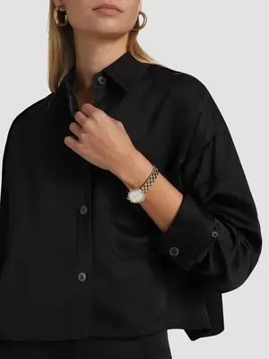 TWP Soon To Be Ex Linen-blend Crop Shirt